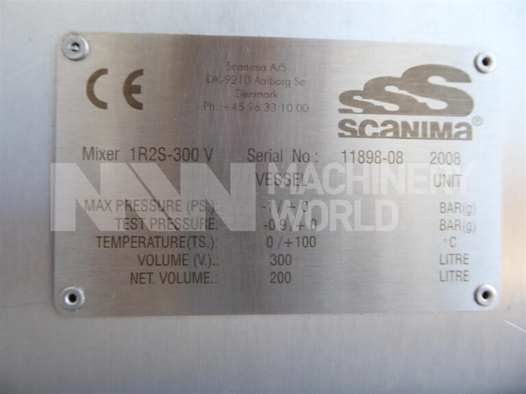 Tetra Pak Scanima mixer | Scanima High Sheer Vacuum Mixing Vessel ...