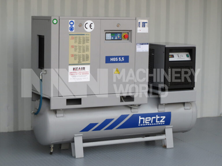 Hertz HGS 5.5Rotary Screw Air Compressor - Machinery World