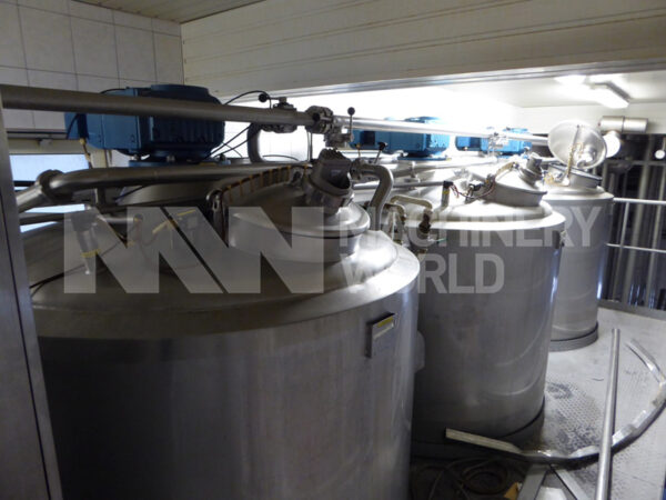6,000 Ltr Tetra Pak Stainless Steel Jacketed Tank with Multi Stage ...