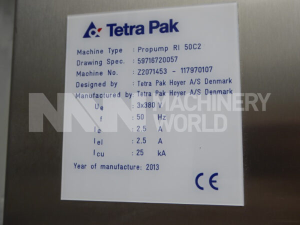 Tetra Pak Hoyer Propump C2 Ice Cream Ripple Pump - Machinery World