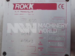 ROKK RFE 600 Ice Cream Continuous Freezer - Machinery World