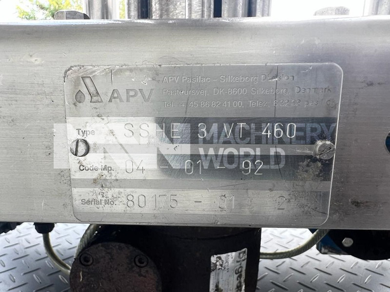APV SSHE 3VT460 Scraped Surface Heat Exchanger - Machinery World