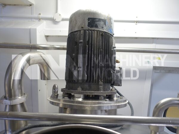 1,500 Ltr (750L+750L) APV Stainless Steel Tank Mix Plant with 7.5kw ...