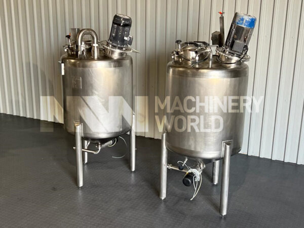 750 Litres APV Stainless Steel Mixing Tank with 7.5kw High Shear Mixer ...