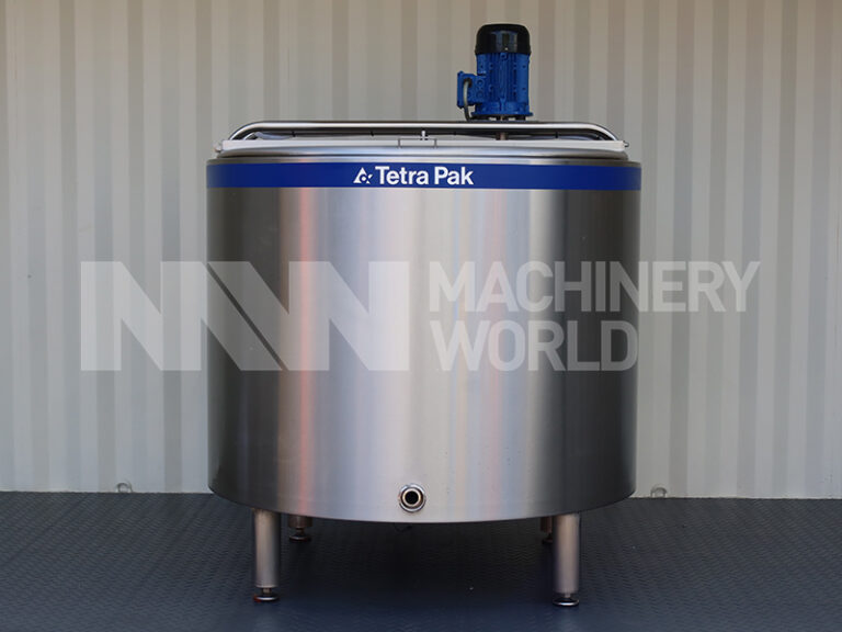 1200 Ltr Tetra Pak Jacketed Pasteurisation Tank with High Speed Mixer ...