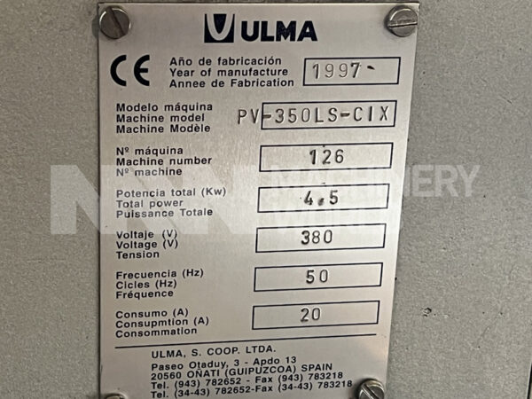 Ulma PV-350LS-CIX Flowpacker with Conveyor - Machinery World