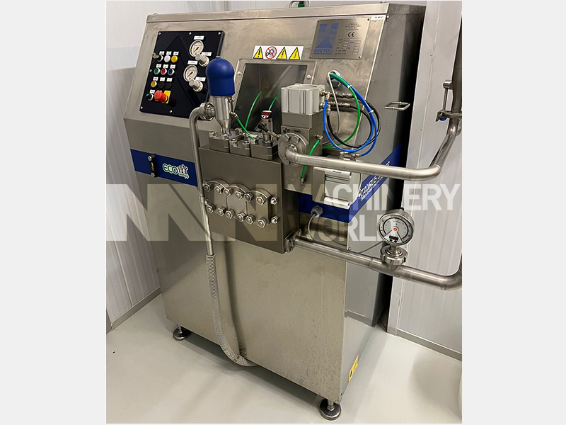 1,200 LPH Bertoli BH31008 (200 Bar) Homogeniser - YOM 2015 - Machinery ...