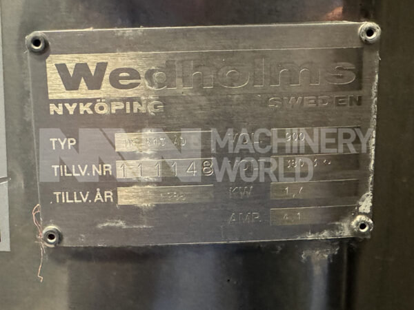 900 Ltr Wedholms DF 813 Open Type Milk Cooling Tank - Machinery World