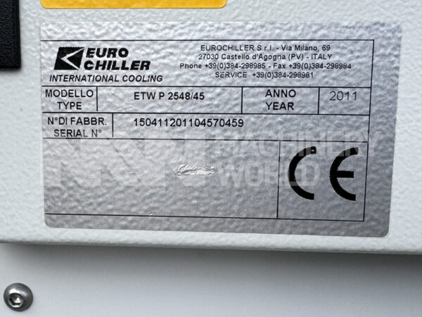 Eurochiller ETW P 2548/45 Industrial Electric Boiler (Year 2011 ...