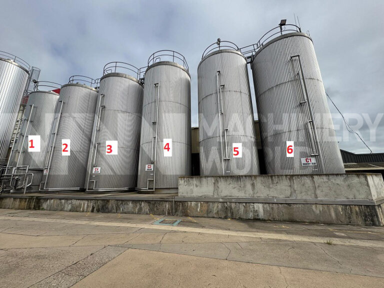 6x 100,000 Ltr Stainless Steel Jacketed & Insulated Milk Cream & Whey ...