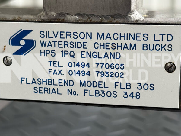 Silverson FLB30S Flashblend Powder-Liquid Inline High Shear Mixer ...